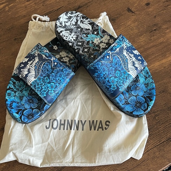 Johnny Was | Shoes | Johnny Was Slides Nwot | Poshmark